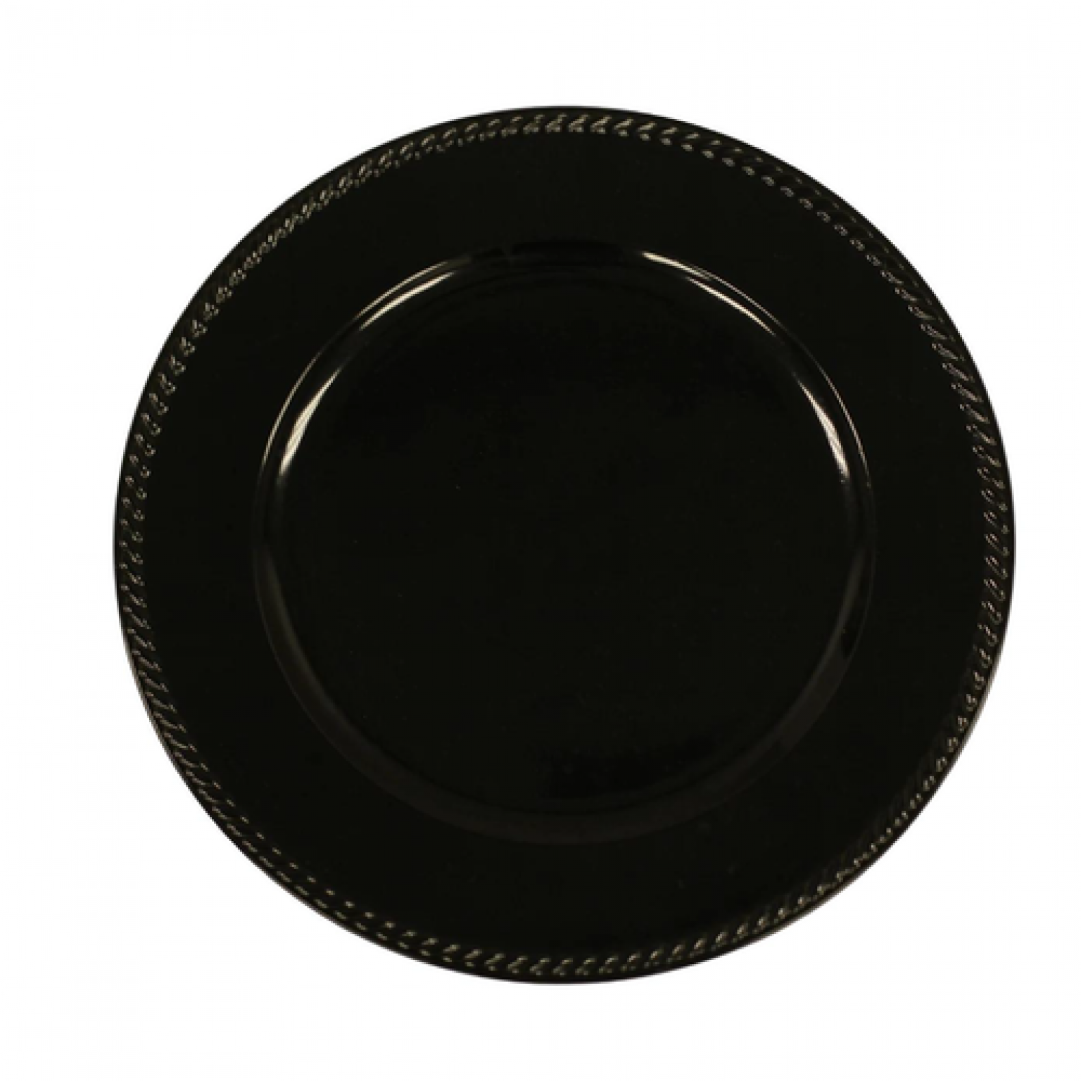 Alpine Gold Rim Glass Charger - Atlanta Party Rentals