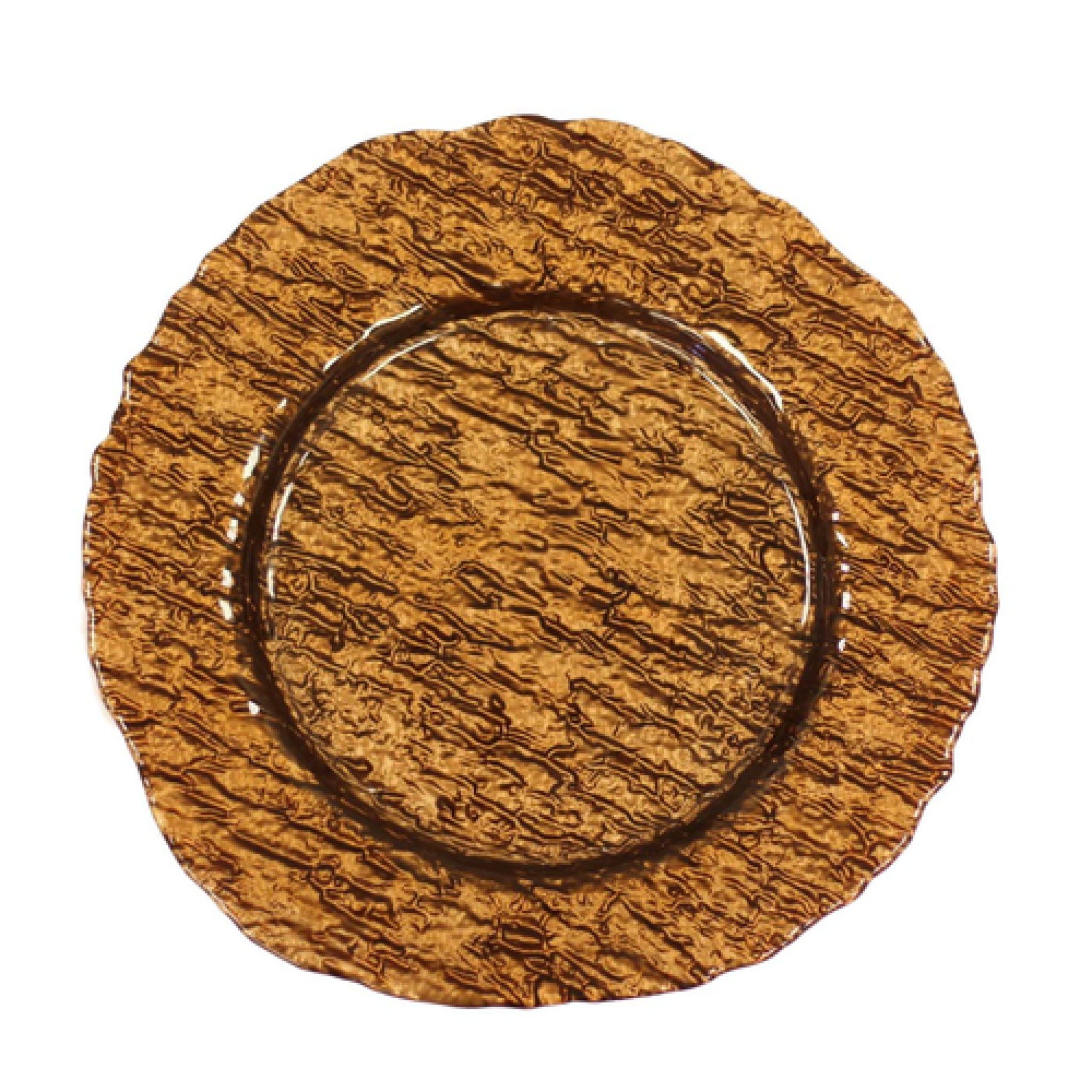 Alpine Gold Rim Glass Charger - Atlanta Party Rentals