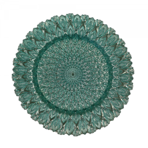 Alpine Gold Rim Glass Charger - Atlanta Party Rentals