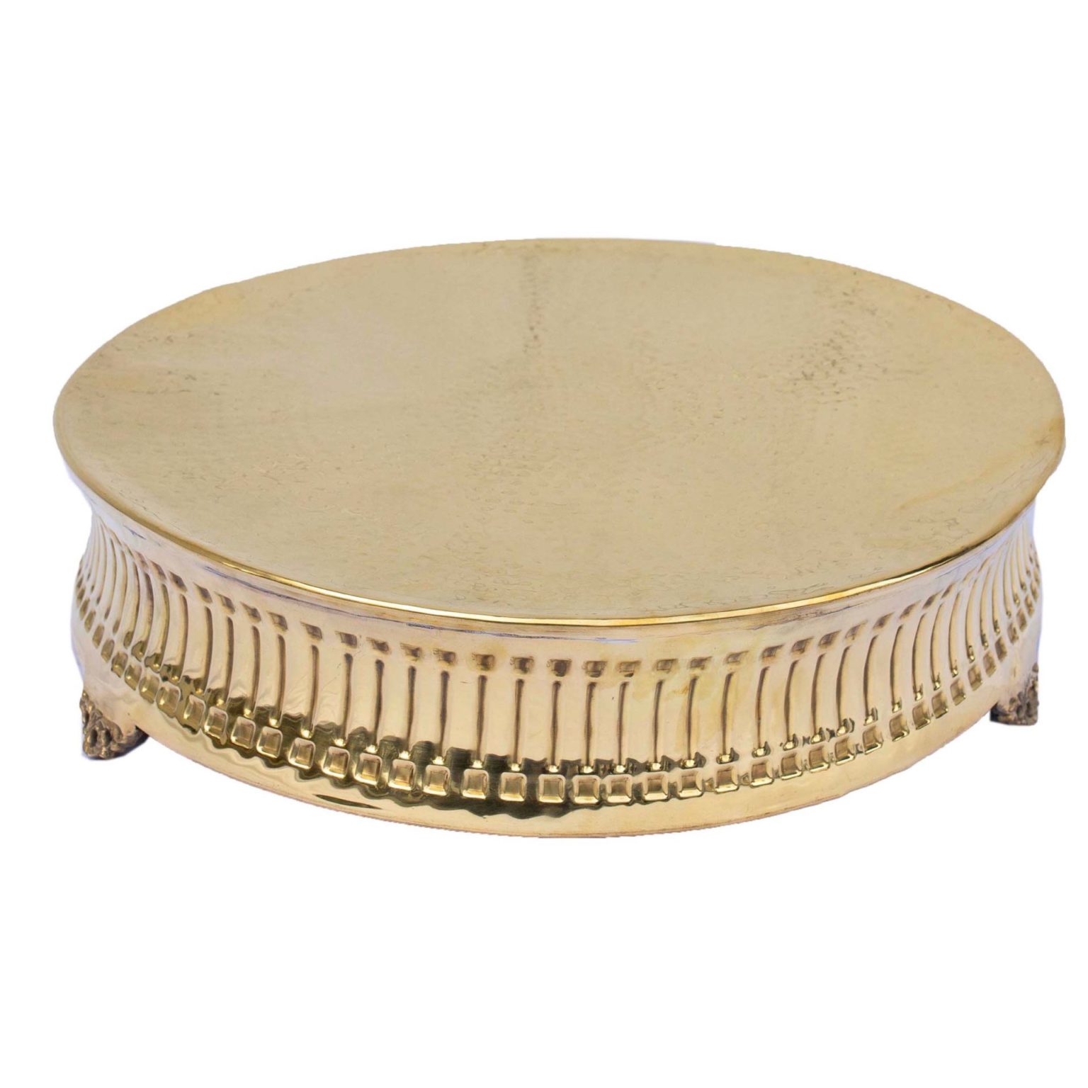 Gold Plated Cake Stand - Atlanta Party Rentals