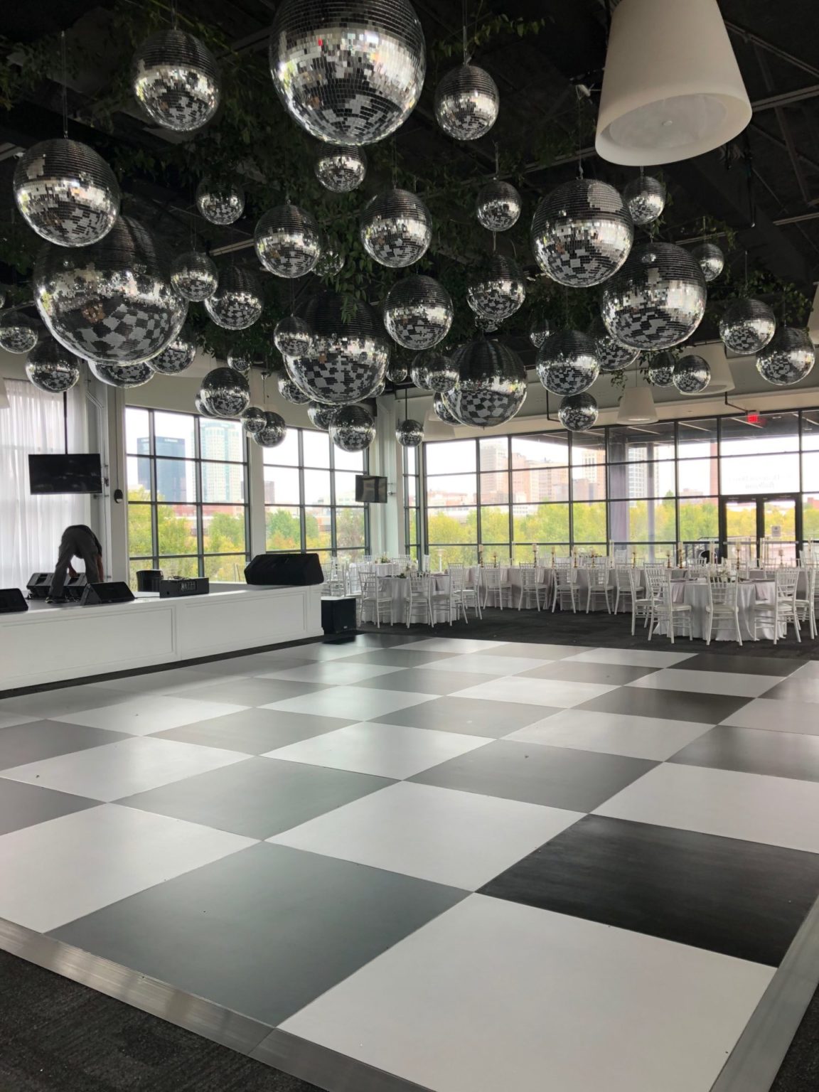 Black Dance Floor - Atlanta Party Rentals