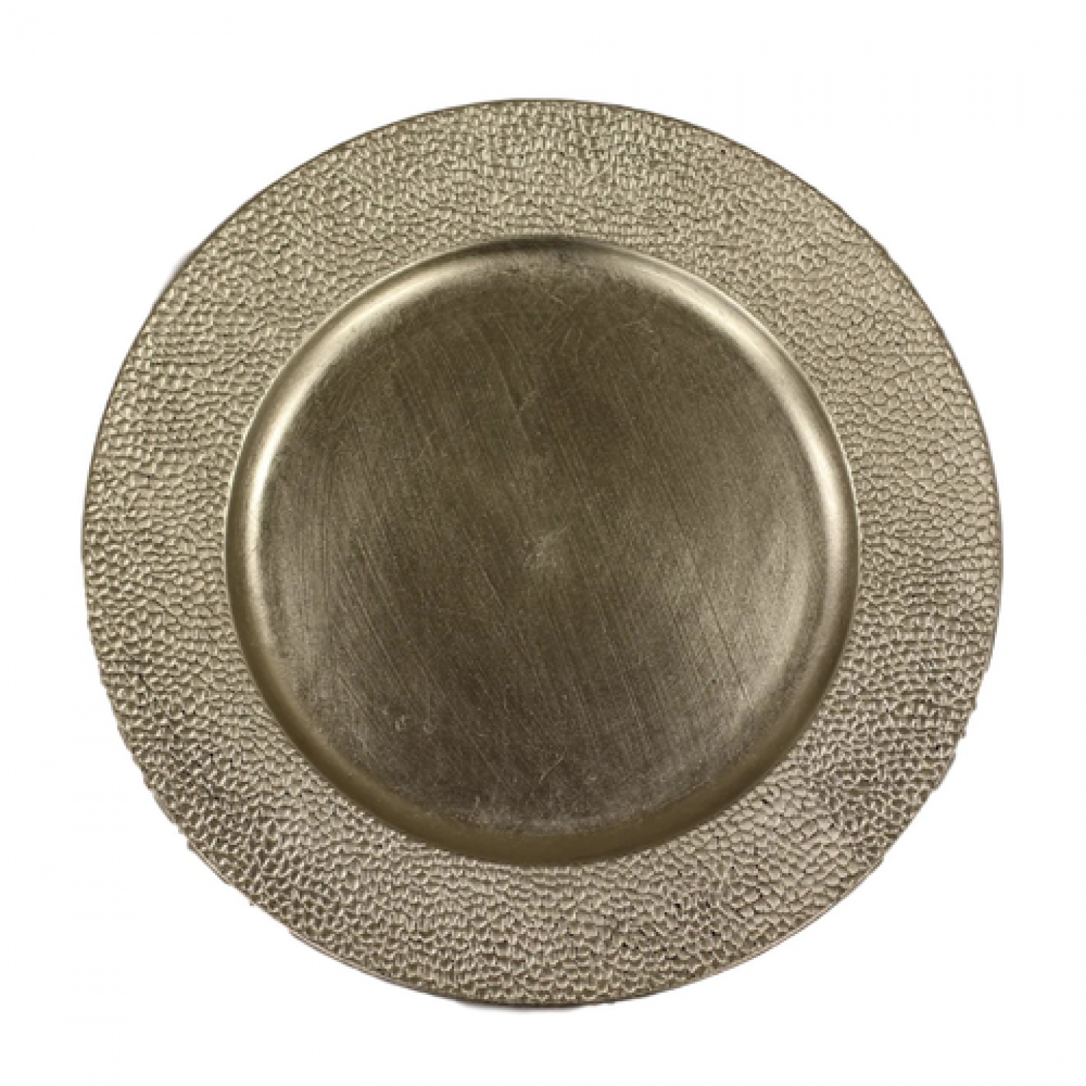 Alpine Gold Rim Glass Charger - Atlanta Party Rentals