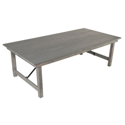 Gray Farm Table - Atlanta Party Rentals